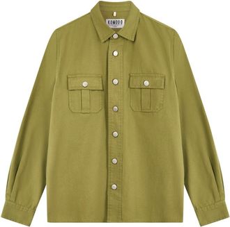 Komodo Herren vegan Overshirt Jean Khaki Grün