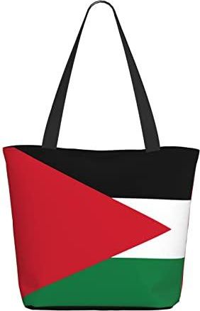 AOOEDM Sac shopping pour femme avec drapeau palestinien 33 x 27,9 x 17,8 cm. Le cadeau parfait pour la Saint-Valentin. Cest de la Saint-Valentin pour maman, 