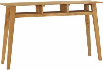 vidaXL Table console 120x35x75 cm Bois de teck massif Vidaxl