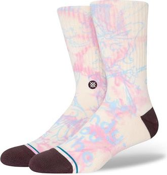 Stance Chaussettes Crew - CINDY LOU QUI, ecru, M