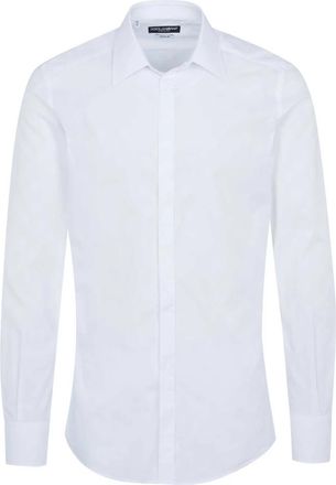 Dolce & Gabbana Klassisches Hemd - - Shirts - Herren - Wei&szlig; - M