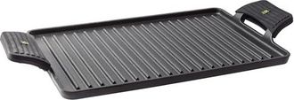 San Ignacio Rechteckiger Br&auml;ter aus Gusseisen, 43 x 23 cm, mit Xtra-Silikongriffen