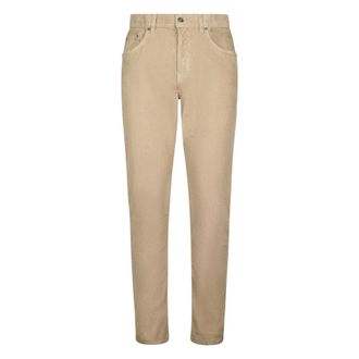 Dondup Homme, Jeans, Beige, Taille: W31 Icon Jean Droit C&ocirc;tel&eacute;
