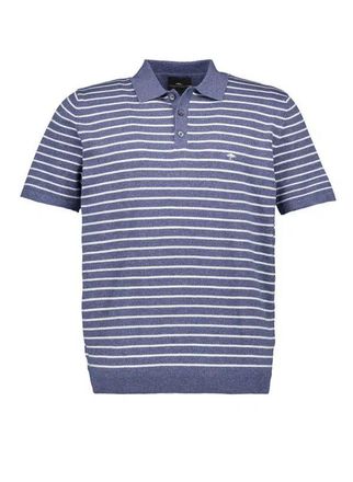 Fynch-Hatton Fynch-Hatton Herren Polo-Shirt blau gestreift