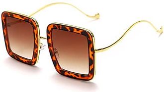 Generic Lunettes de soleil tendance à large monture pour hommes et femmes lunettes de soleil dextérieur pour fête de plage (couleur : B, taille : moyen) 2026