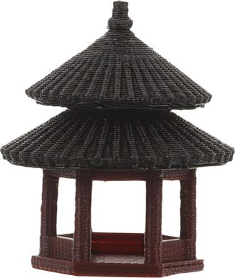 DOITOOL Japanischer Aquarium Pavillon Deko Stein Realistische Bonsai Landschaftsfigur Farbecht für Gartendekoration und Fischbecken Geeignet für Outdoor Micro