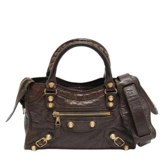 Balenciaga Sac &agrave; main vintage Pre-owned - Femme - Pre-owned - Brun - Taille: ONE Size