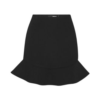 Rotate Rotate Birger Christensen, Femme, Jupes, Noir, Taille: 40 FR Jupe Mini à Volants Suiting