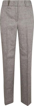 PESERICO Femme, Pantalons, Gris, Taille: 34 FR Pantalone Tela Natural Stretch
