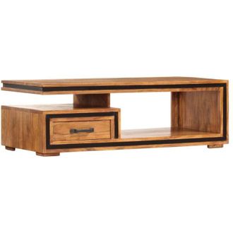 vidaXL Couchtisch Massivholz Akazie 100x45x33 cm Vidaxl