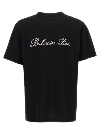 Balmain Mens Bicolor Cotton T-Shirt
