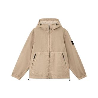 Stone Island Homme, Sport, Beige, Taille: L Veste Technique &agrave; Capuche