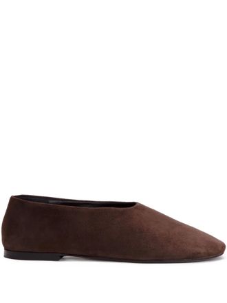 Proenza Schouler ballerines Glove en daim - Marron
