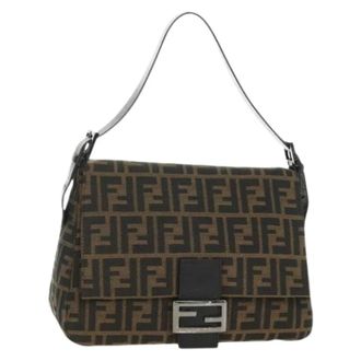 Fendi Pre-owned Vintage Zucca Canvas Shoulder Bag - Femme - Pre-owned - Brun - Taille: ONE Size