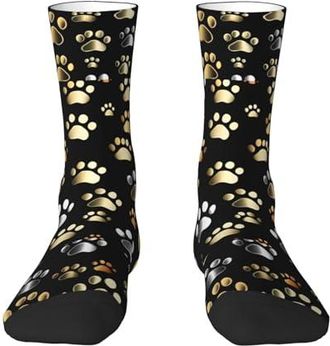 Generic Renforcées Chaussettes De Sports Impression DEmpreintes De Pattes De Chien Socquettes De Sport Respirantes Chaussettes Sport Pour Trekking Femme Sport