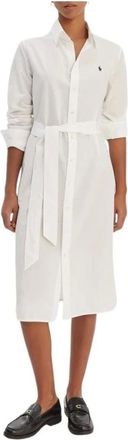 Polo Ralph Lauren Femme, Robes, Blanc, Taille: 38 FR Shirt Dress