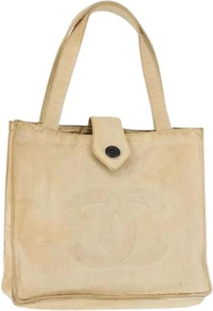 Chanel Pre-owned Nylon Tote Bag - - Pre-owned - Damen - Beige - ONE SIZE