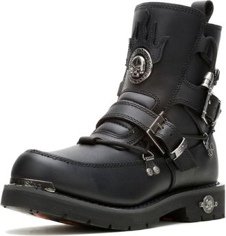 Harley-Davidson Harley-Davidson Herren Distortion Leather Motorcycle Casual Boot Stiefel, Schwarz, 44 EU