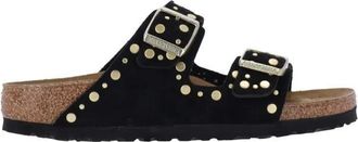 Birkenstock Sandalen - Arizona Rivet Sandals With Adjustable Straps - Gr. 35 (EU) - in Schwarz - f&uuml;r Damen