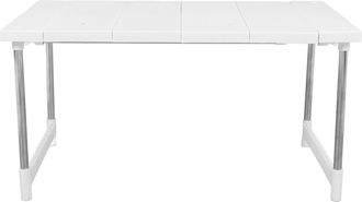 Artibetter CLISPEED Verstellbares K&uuml;chenschrankregal aus Edelstahl Platzsparendes Erweiterbares K&uuml;chenorganizer St&auml;nder f&uuml;r Arbeitsplatte Geschirr und Gew&uuml;rzaufb