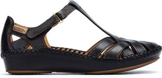 Pikolinos Halboffene Schuhe in Leder P. Vallarta für Frauen Farbe Black