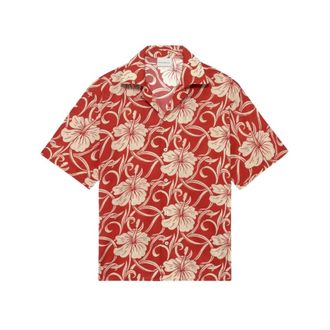 Dr&ocirc;le de Monsieur Hibiscus Monograme Shirt - - Shirts - Herren - Rot - S