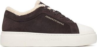 A|X Armani Exchange Sneakers aus Stoff XW003067 AF27450 U6032 Dunkelbraun