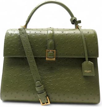 Saint Laurent Crossbody Bags - NEUE SAINT LAURENT HANDTASCHE MIT OBEREM GRIFF 674 - Gr. unisize - in Gr&uuml;n - f&uuml;r Damen