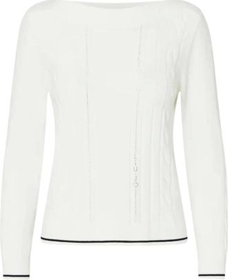 Liu Jo ECS Maglia Chiusa - Femme - Pulls - Blanc - Taille: 40 FR