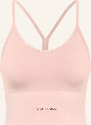 Icebreaker Sport-Bh 260 Zoneknit Seamless Mit Merinowolle rosa