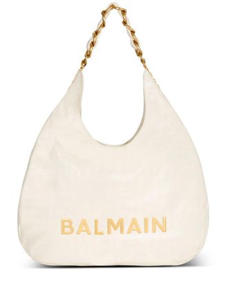 Balmain sac porté épaule 1945 Soft Hobo - Blanc