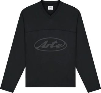 Arte Homme, Sweatshirts et sweats &agrave; capuche, Noir, Taille: L Circle Logo Longsleeve