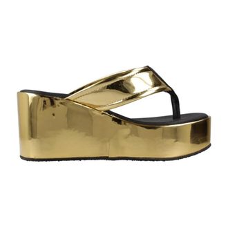 Yellow Femme, Chaussures, Jaune, Taille: 41 EU Sandales Compens&eacute;es Plateforme