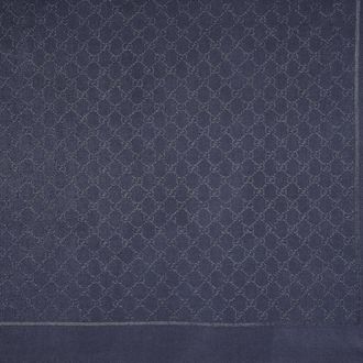 Gucci Womens Wool And Silk Gg Lam&eacute; Shawl Navy Scarf Scarfs