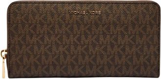 Michael Kors Femme, Accessoires, Brun, Taille: ONE Size Portefeuille Continental Slim avec Fermeture Éclair