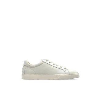 Tod's Homme, Chaussures, Blanc, Taille: 42 EU Baskets en cuir