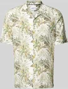 Jake*s Slim Fit Freizeithemd mit kurzem Arm