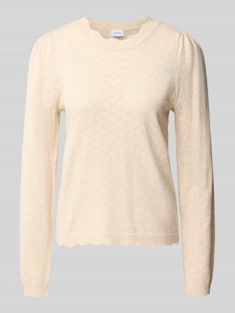 Vila Regular Fit Strickpullover aus Viskose-Mix Modell femi