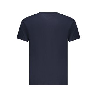 Tommy Hilfiger Logo-Print Cotton T-Shirt - Blue