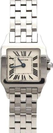 Cartier Pre-owned Santos Demoiselle Acier inoxydable Quartz - Femme - Pre-owned - Gris - Taille: ONE Size