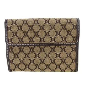 Celine Portefeuille en toile Pre-owned - Femme - Pre-owned - Beige - Taille: ONE Size