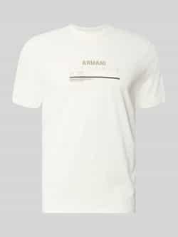 A|X Armani Exchange Slim Fit T-Shirt aus reiner Baumwolle mit Logo-Print