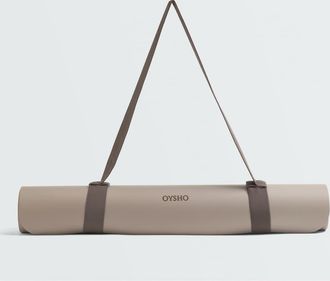 Oysho tapis de yoga 3 mm en mink-Neutre