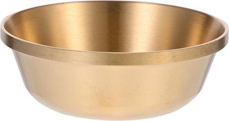 BESPORTBLE Reine Messing-Opferschale, dickwandig, feuerfest, leichte tibetische Wasserschale f&uuml;r Meditation und Yoga, rituelle Dekoration, vielseitig als Schale 