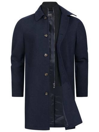 JEFF Herren JFTyler Klassischer Herrenmantel mit Strickeinsatz | Winterjacke Mantel f&uuml;r M&auml;nner Sky Captain, XXL