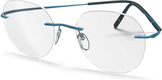 Silhouette unisex, Accessoires, Bleu, Taille: 49 MM Titan Minimal Art Optical Frame