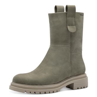 Tamaris Damen Boots Leder Winter gefüttert; SAGE/grün; 37 EU