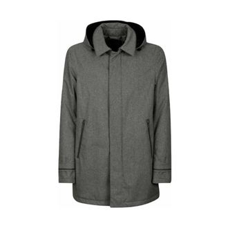 Herno Wasserdichte Blazerjacke mit Kapuze - - Coats - Herren - Grau - 2XL