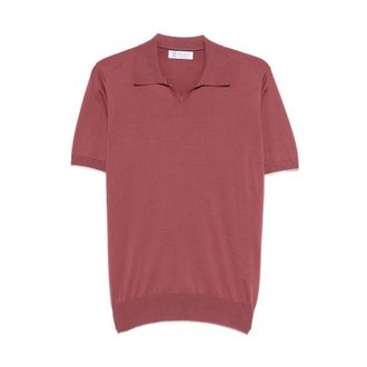 Brunello Cucinelli Homme, Tops, Rose, Taille: 3XL T-shirt col en V