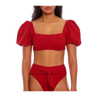 Agua Bendita Femme, Maillots de bain, Rouge, Taille: 44 FR Calista Bikini Top